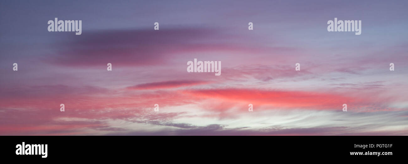 Beautiful calm sunset clouds sky background Stock Photo - Alamy