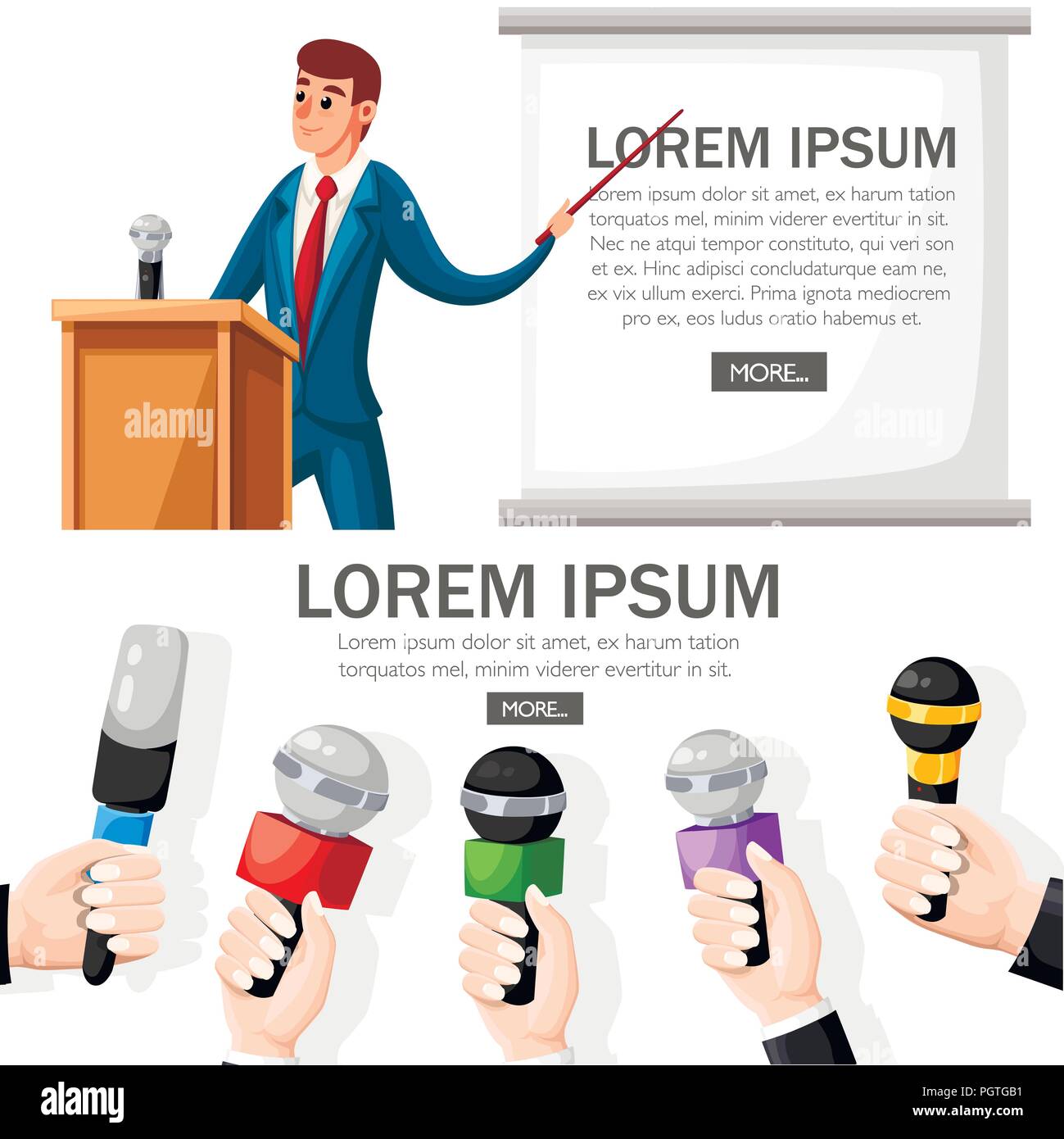 Man in audience Stock Vector Images - Alamy