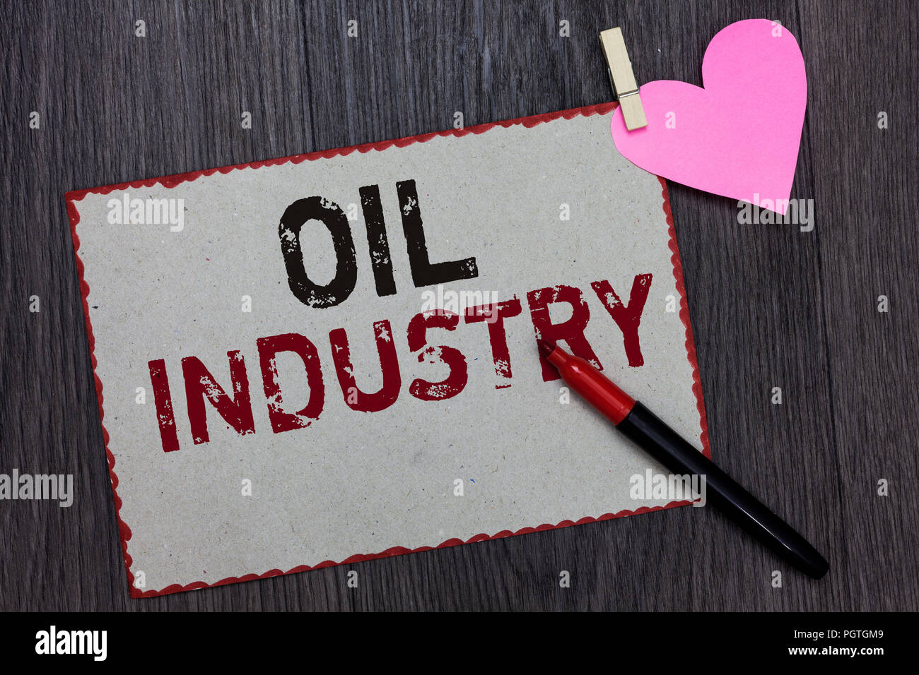 Text sign showing Oil Industry. Conceptual photo Exploration Extraction ...
