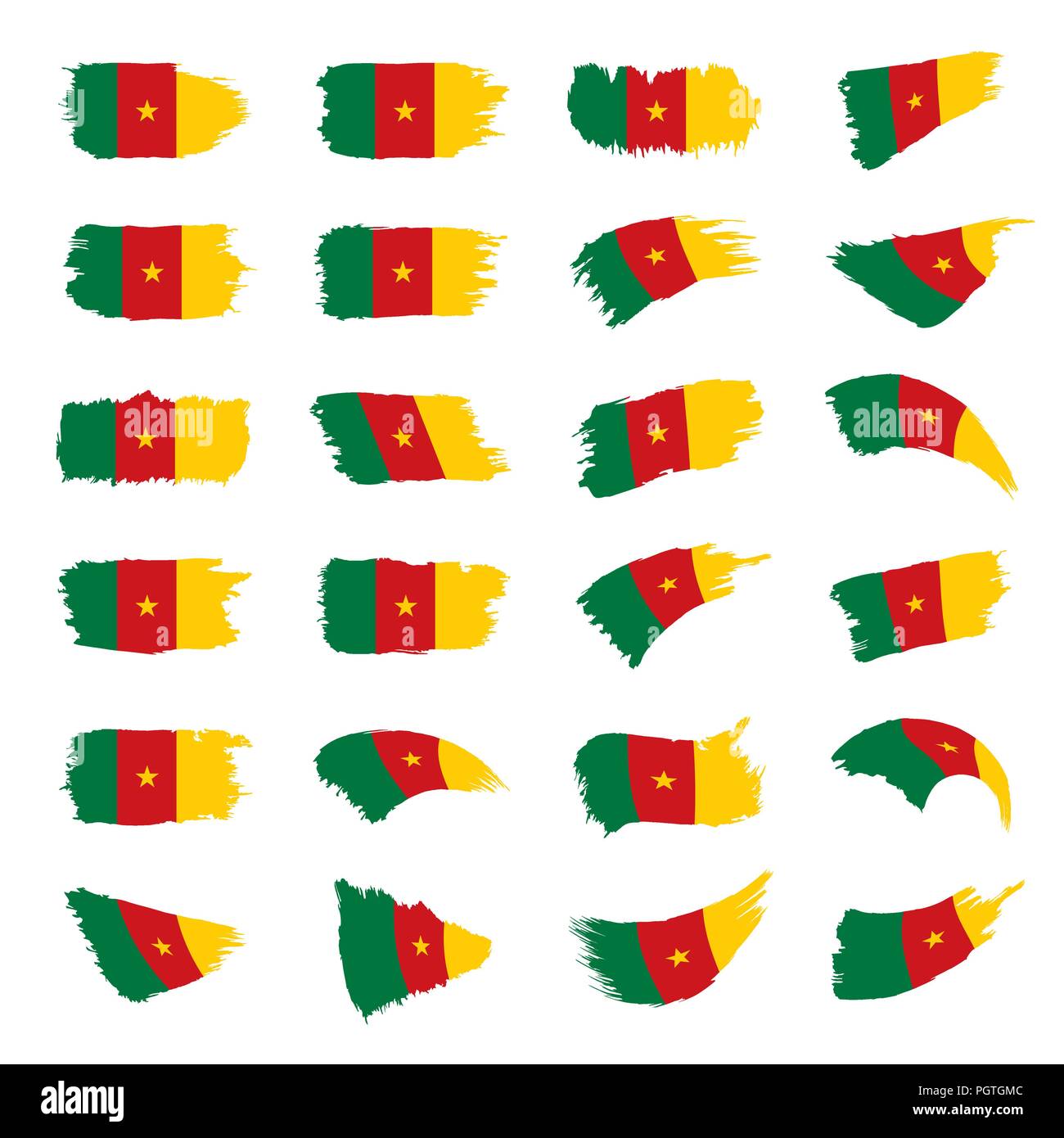 Cameroon Flag Vector Illustration Stock Vector Image And Art Alamy