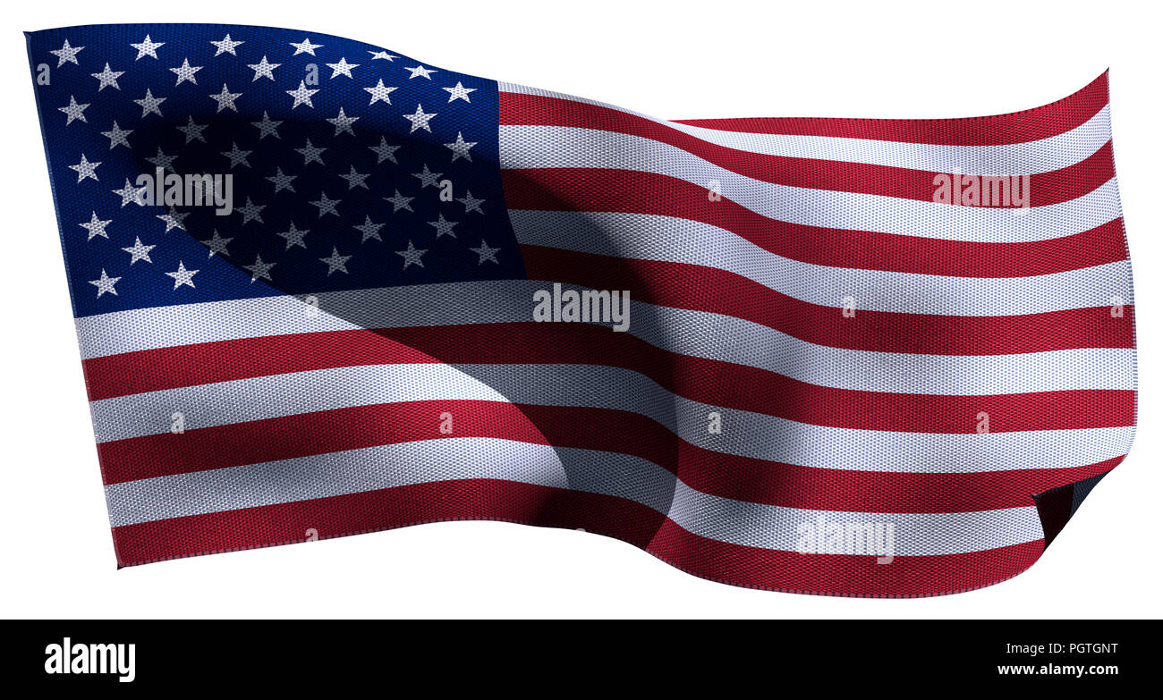 USA American Flag. 3D render Stock Photo - Alamy