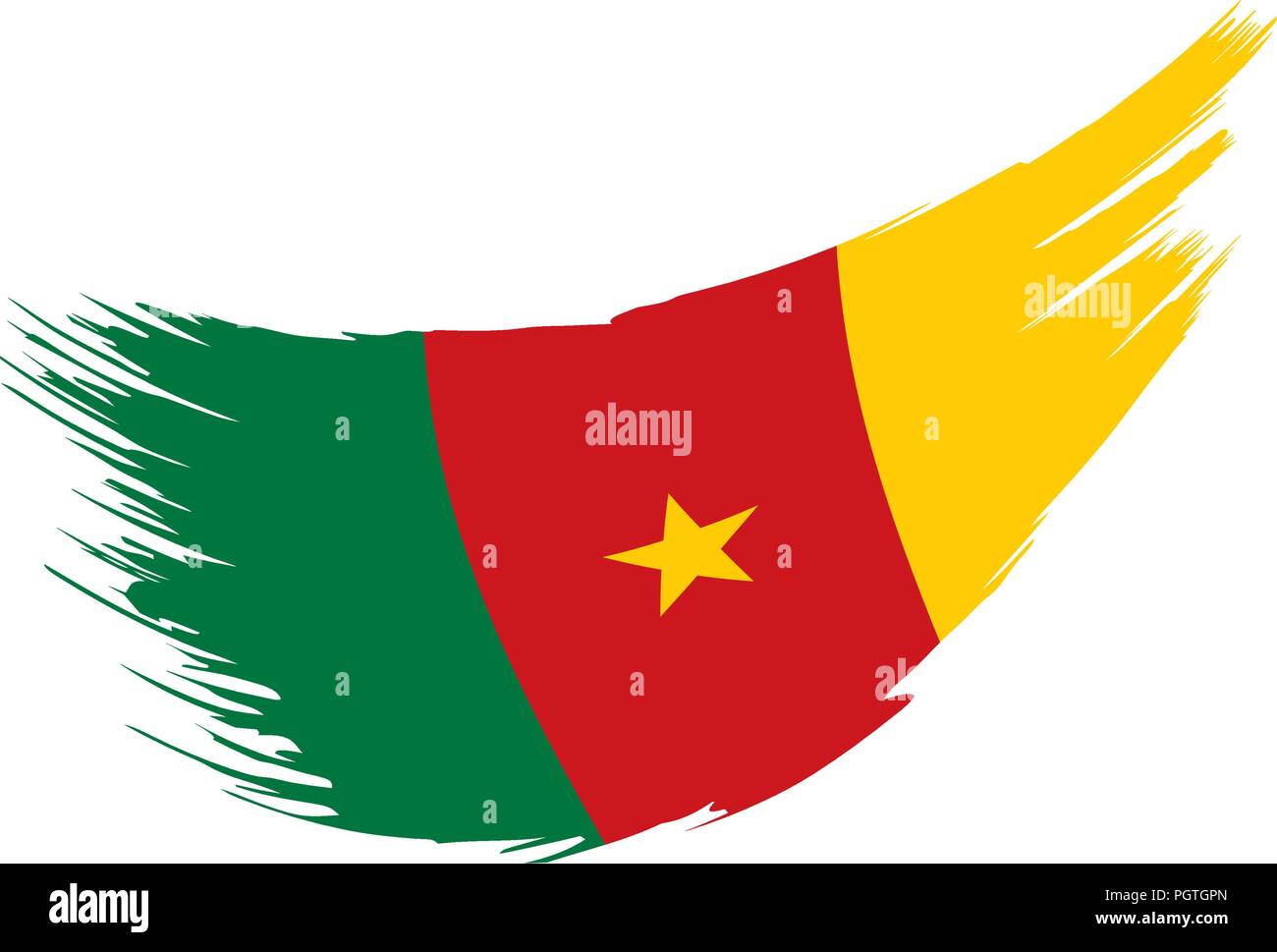 Cameroon flag, vector illustration Stock Vector Image & Art - Alamy