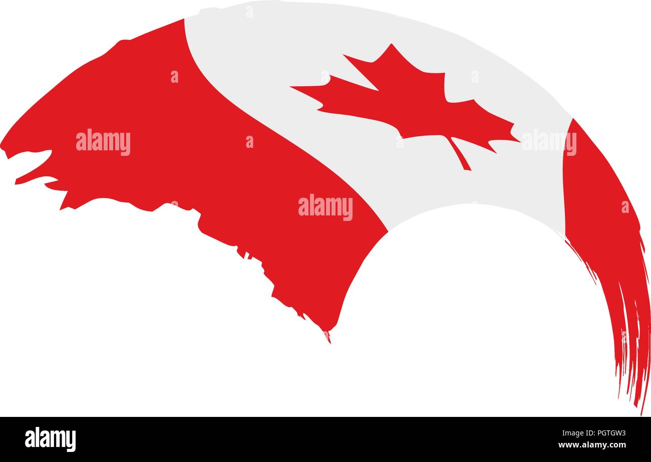 Canada flag, vector illustration Stock Vector Image & Art - Alamy