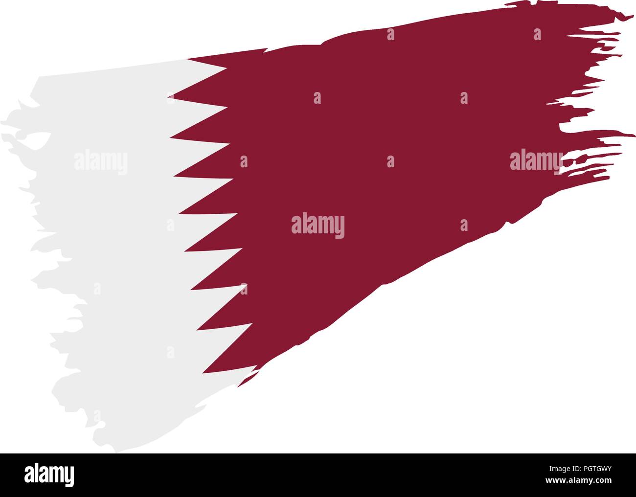 Qatar flag, vector illustration Stock Vector Image & Art - Alamy
