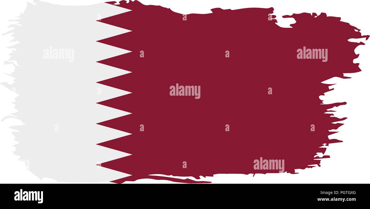 Qatar flag, vector illustration Stock Vector Image & Art - Alamy