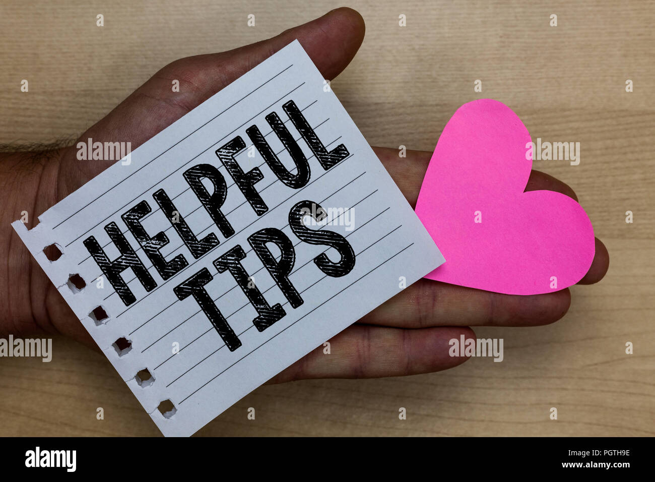 Text sign showing Helpful Tips. Conceptual photo Useful secret ...