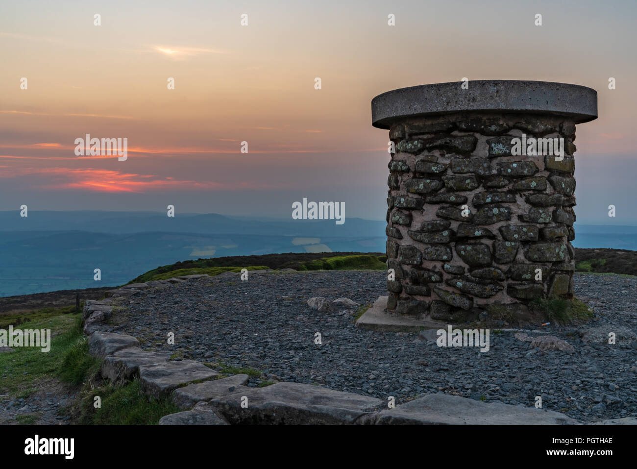 Stones on top of Abdon Burf, near Cleobury North, Shropshire, England ...