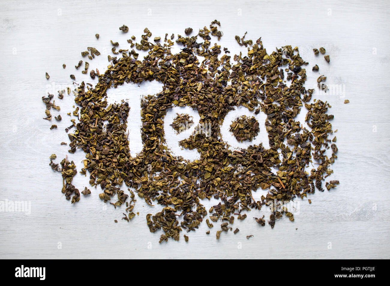 Tea the word hi-res stock photography and images - Alamy