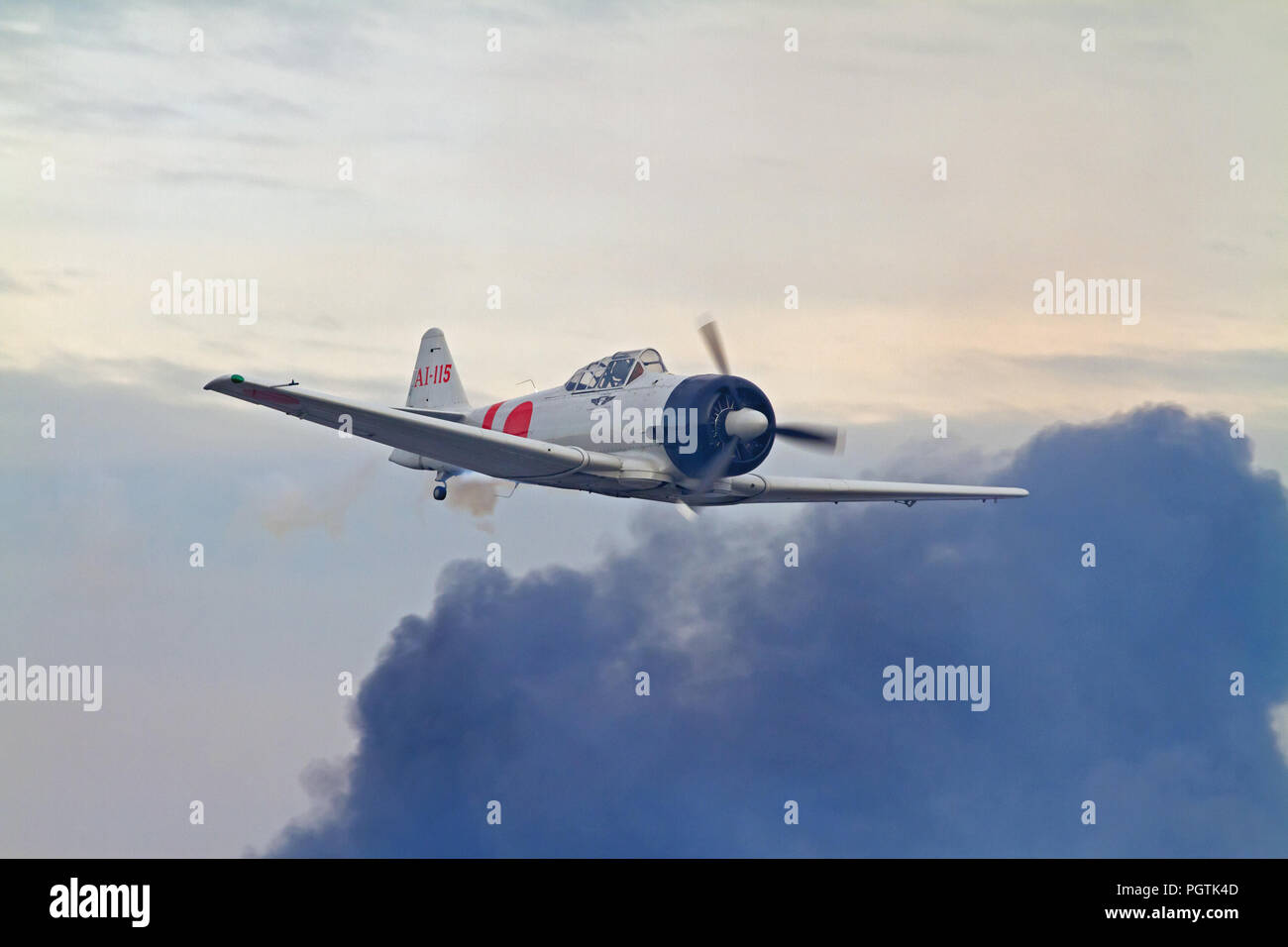 MONROE, NC — NOVEMBER 8, 2014: Reenactment of the Japanese Attack on ...
