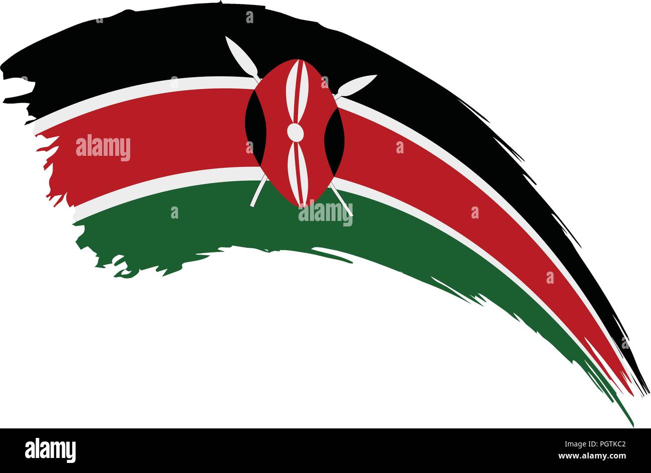 Kenya flag, vector illustration Stock Vector Image & Art - Alamy