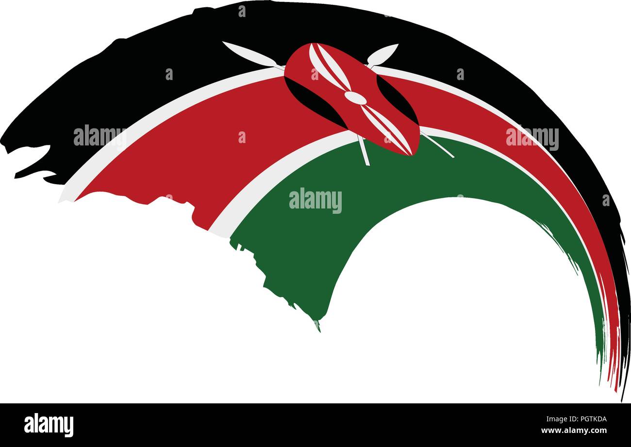 Kenya flag, vector illustration Stock Vector Image & Art - Alamy