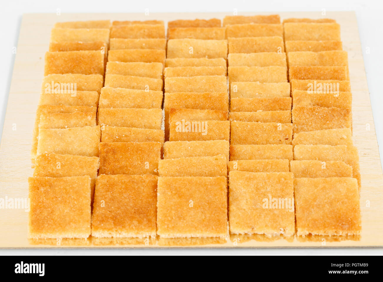 Homemade square shortbread biscuits hi-res stock photography and images ...