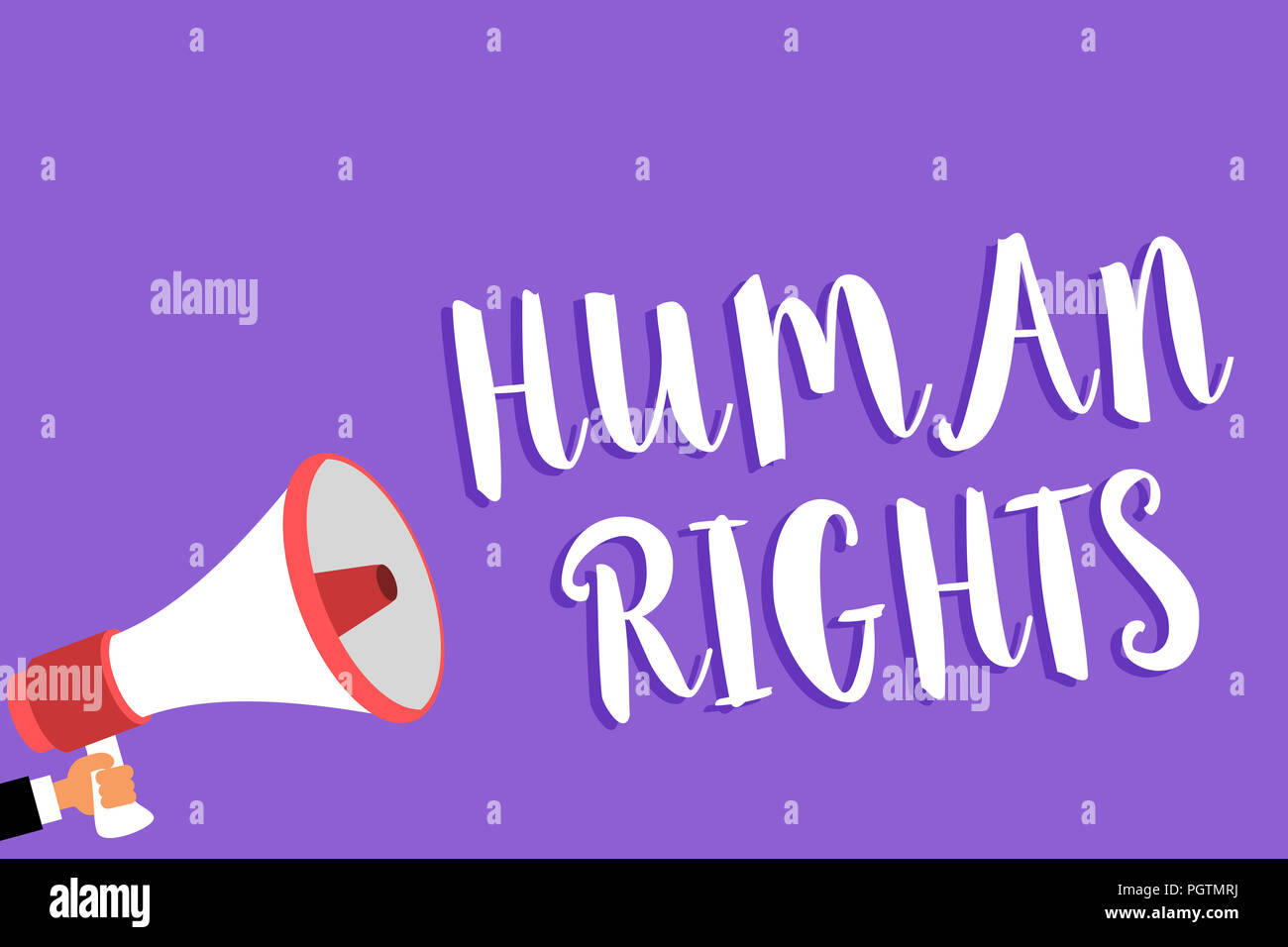 Conceptual hand writing showing Human Rights. Business photo text Moral ...