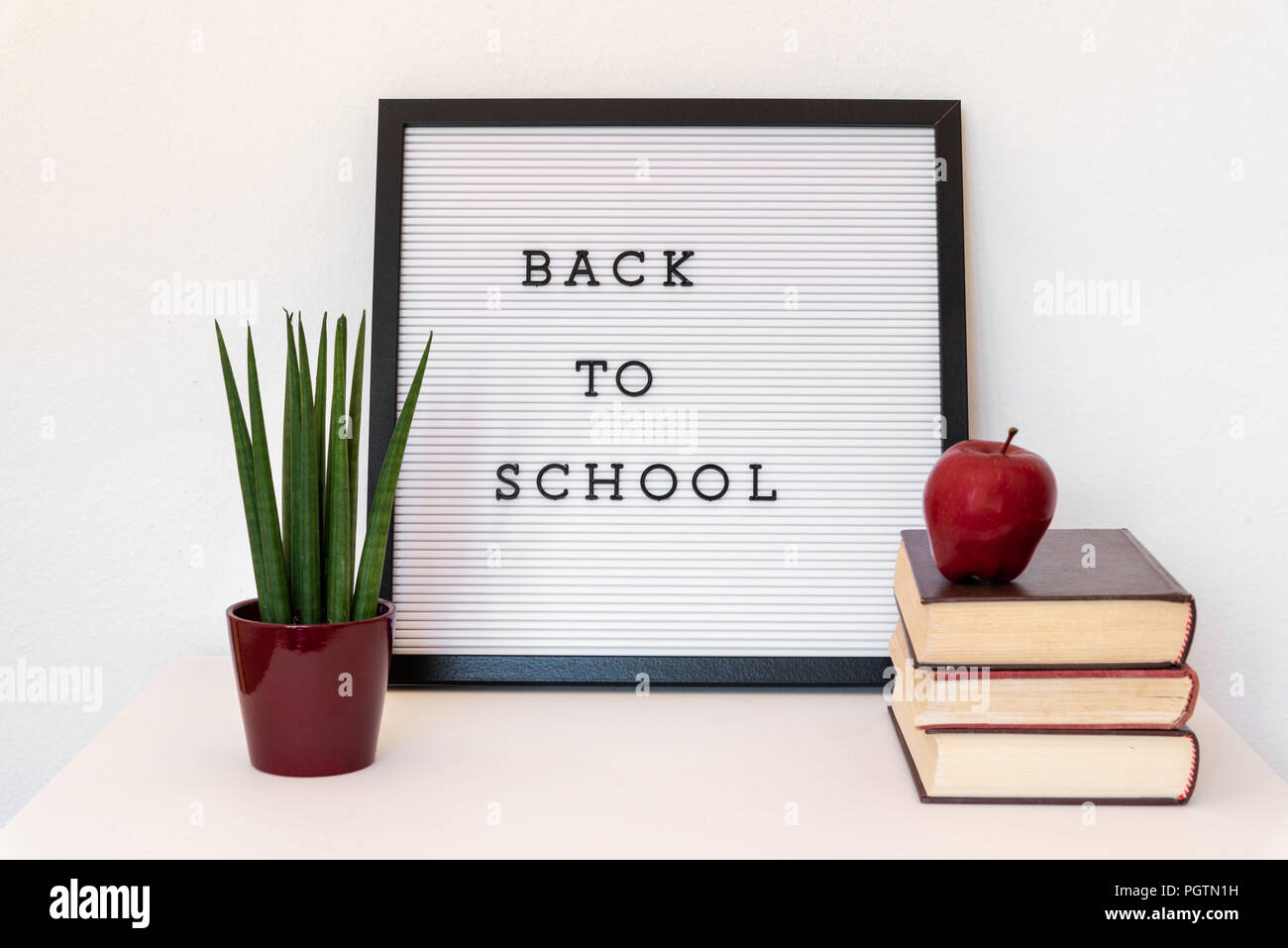Back to school notice on message board Stock Photo - Alamy