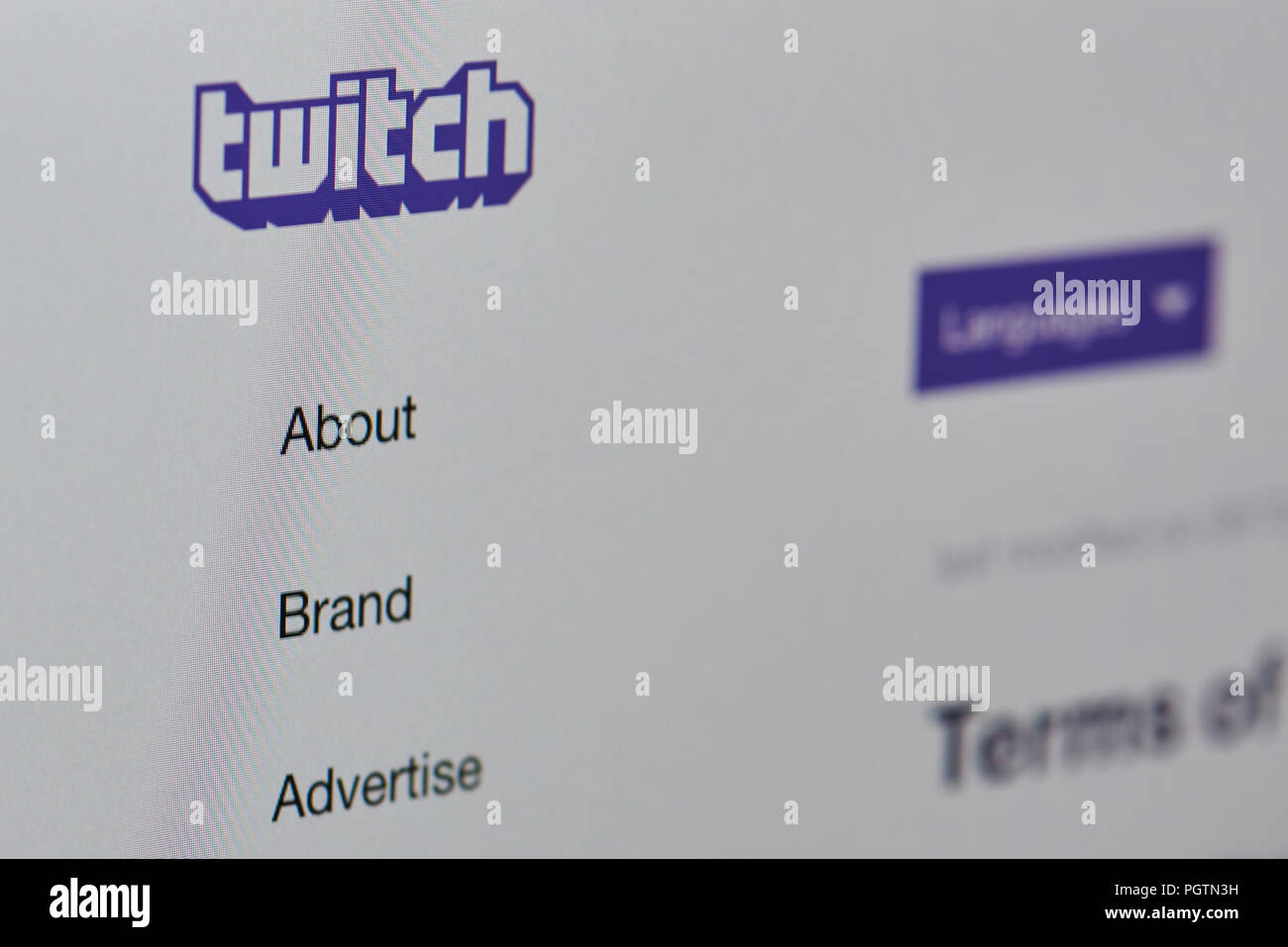 Twitch logo hi-res stock photography and images - Alamy