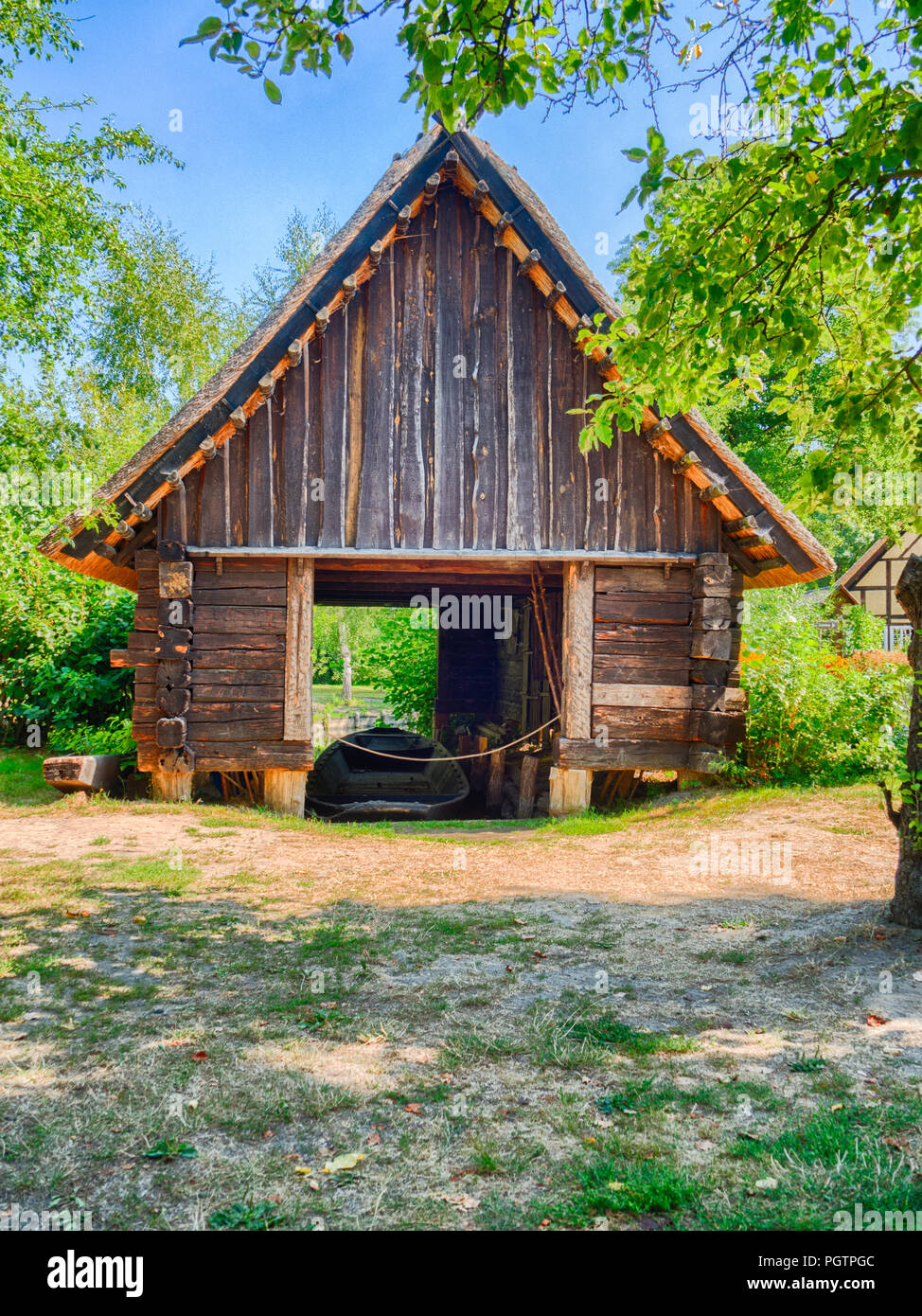 Open-air museum (Spreewaldmuseum) in Lehde, Spreewald, Germany Stock ...