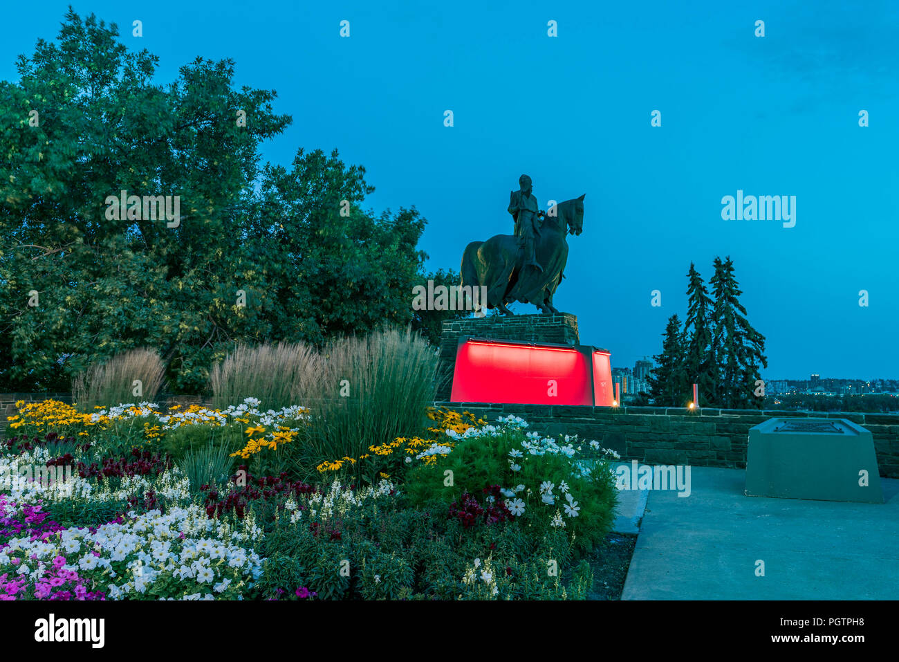 Robert the Bruce Statue, Calgary, Alberta, Canada Stock Photo - Alamy