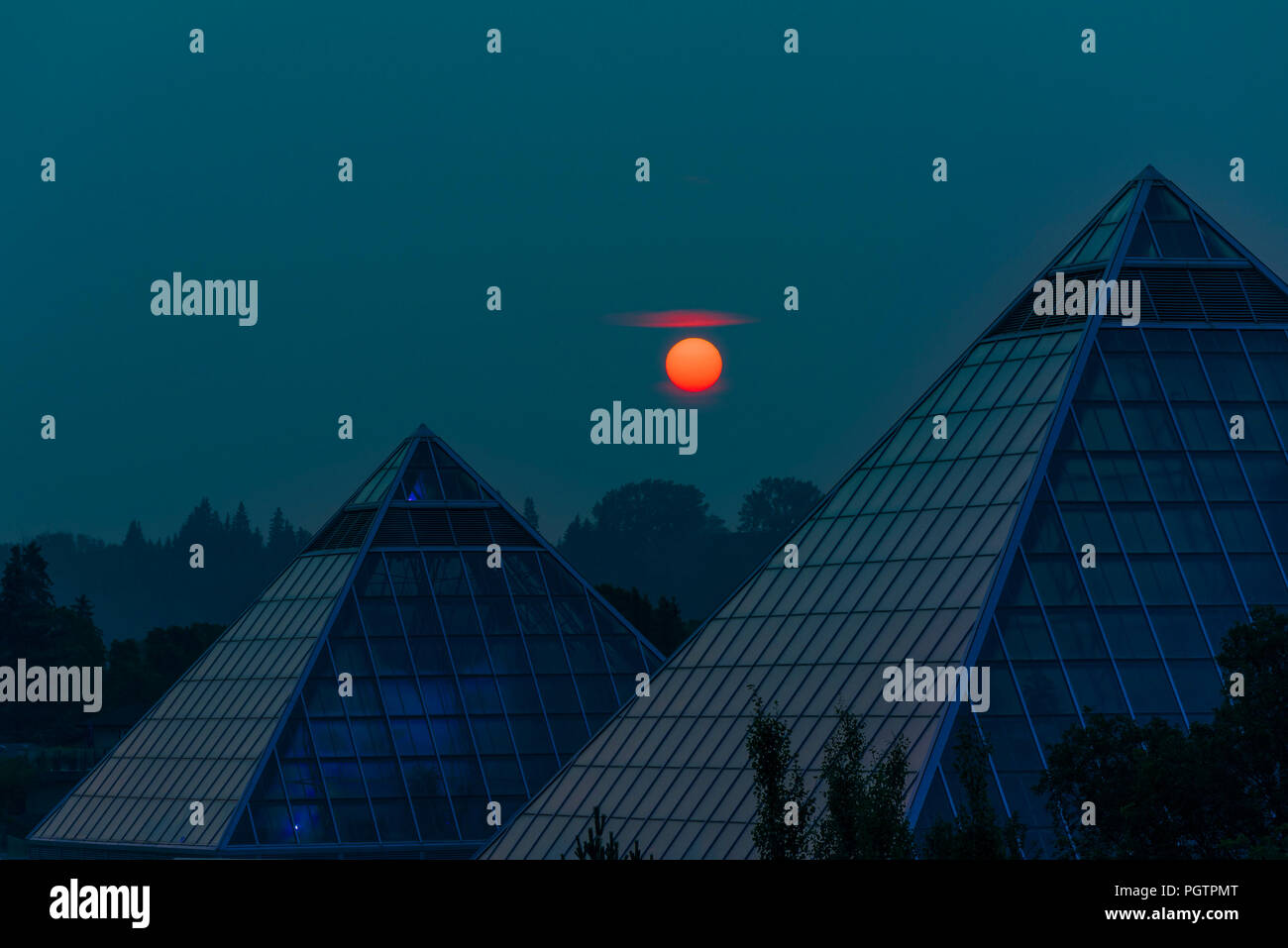 Muttart conservatory pyramids hi-res stock photography and images - Alamy