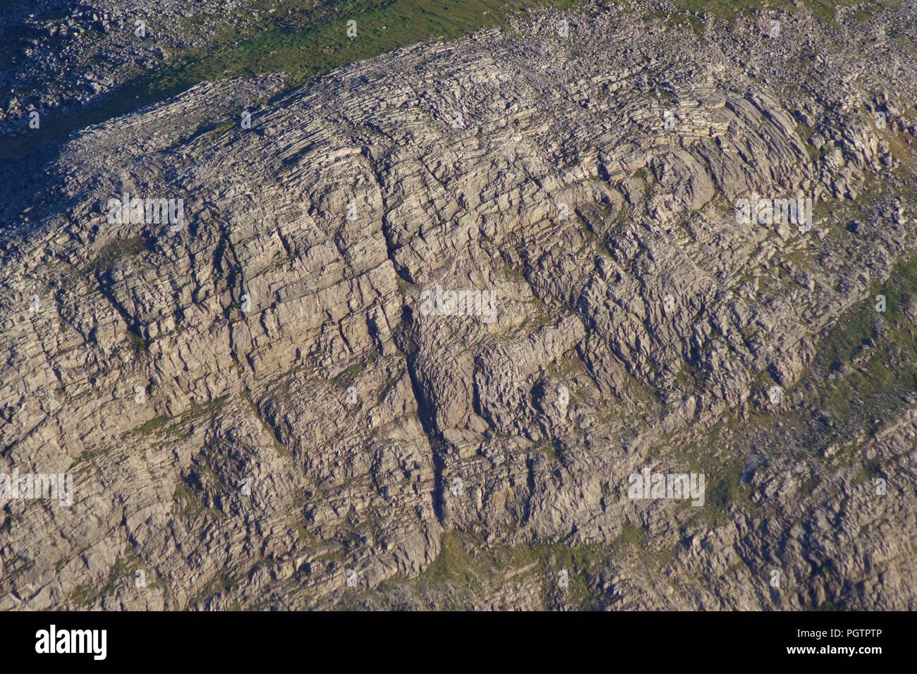Large Structural Geology Folded Basal Quartzite of Ruadh-stac Beag Peak ...