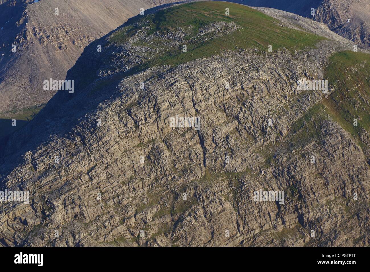 Large Structural Geology Folded Basal Quartzite of Ruadh-stac Beag Peak ...