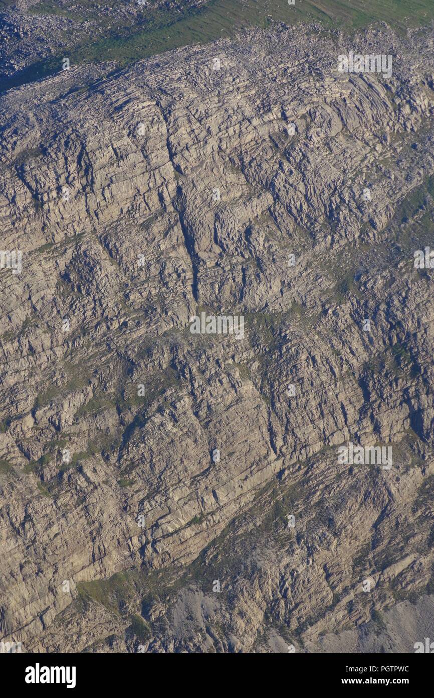 Large Structural Geology Folded Basal Quartzite of Ruadh-stac Beag Peak ...