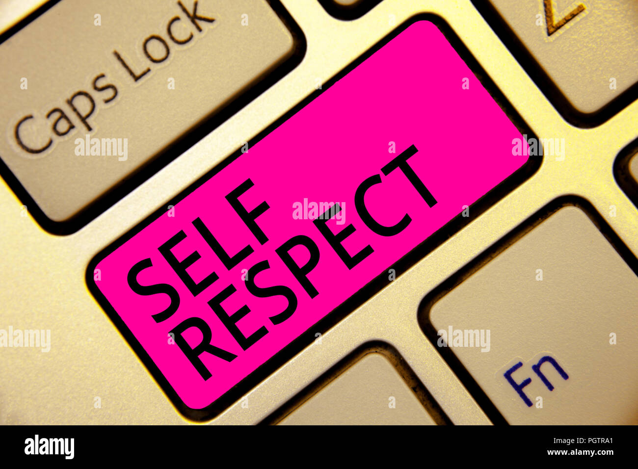 Text sign showing Self Respect. Conceptual photo Pride and confidence ...