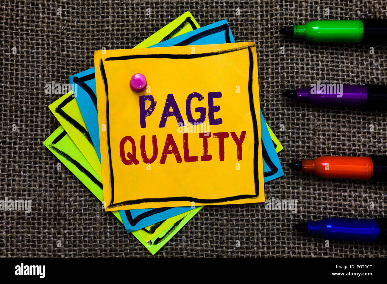 Word writing text Page Quality. Business concept for Effectiveness of a ...