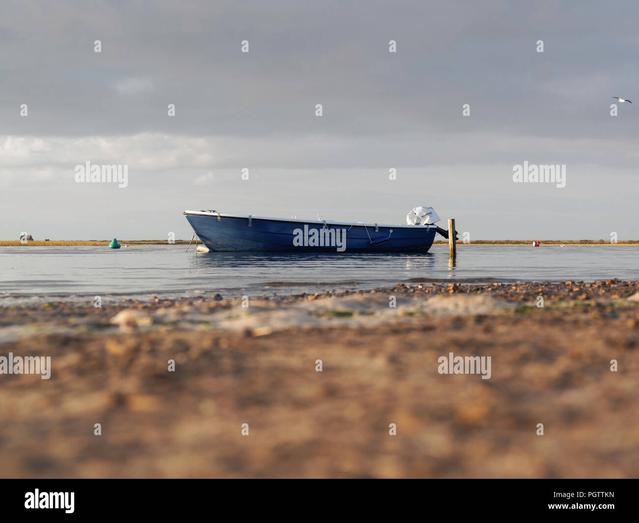Empty boat viewed from ground level Stock Photo - Alamy
