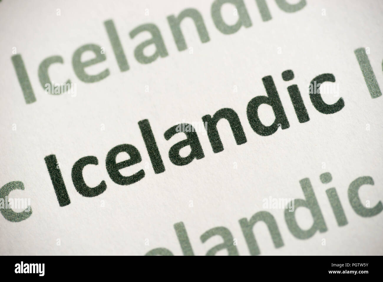 Icelandic words hi-res stock photography and images - Alamy