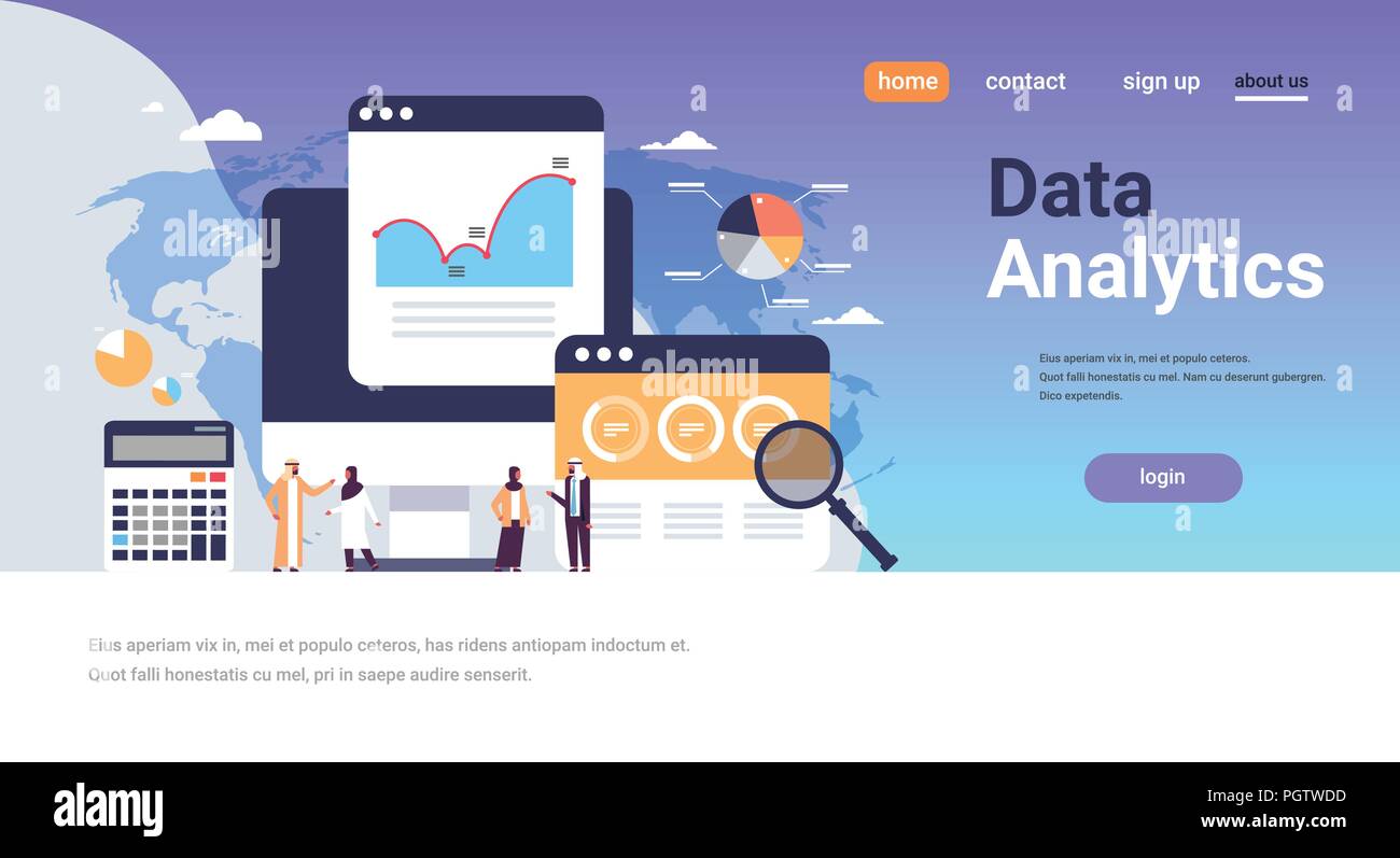 arabic business people graph diagram finance data analytics calculator ...
