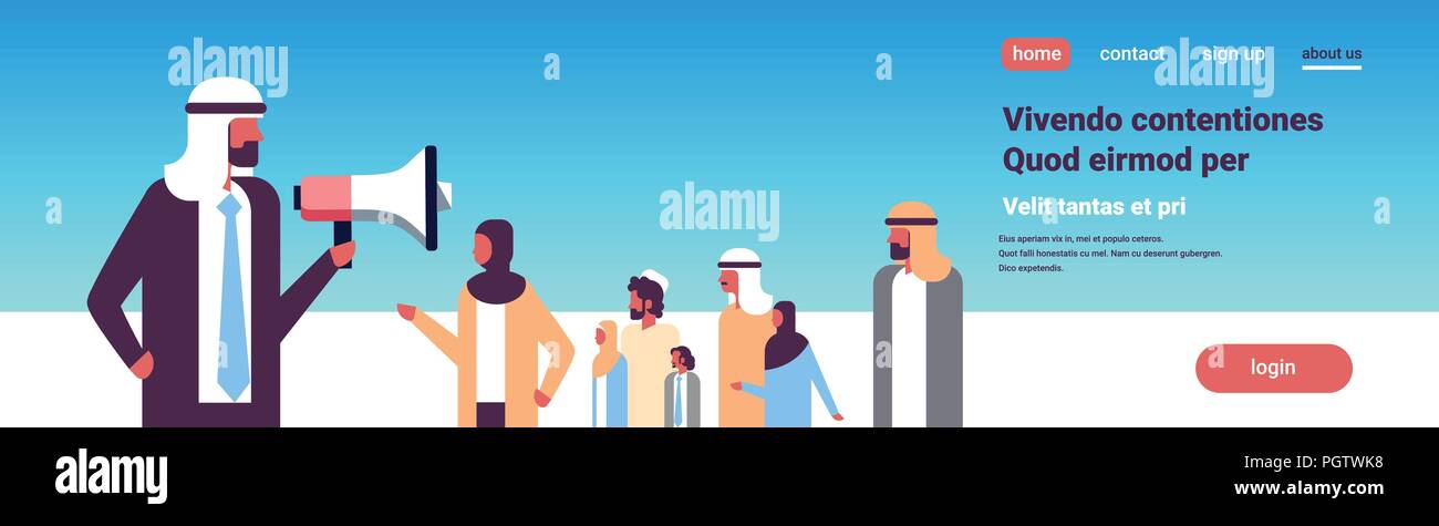 Muslim employee talking Stock Vector Images - Alamy