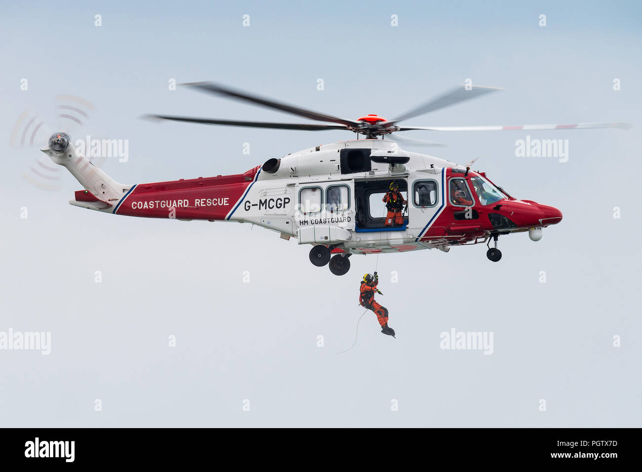 A AgustaWestland AW189 search and rescue helicopter from Her Majesty's ...