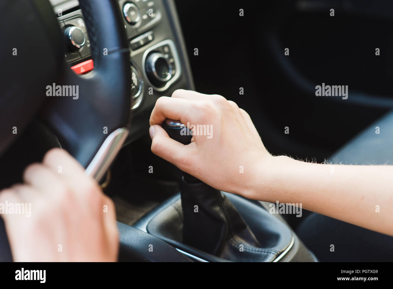 Gear stick girl hi-res stock photography and images - Alamy