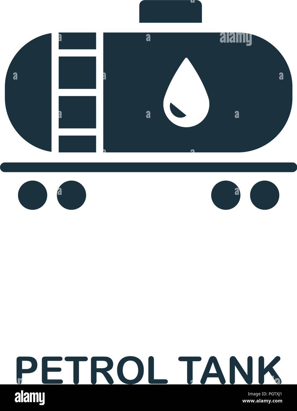 Petrol Tank icon. Monochrome style design from power and energy ...