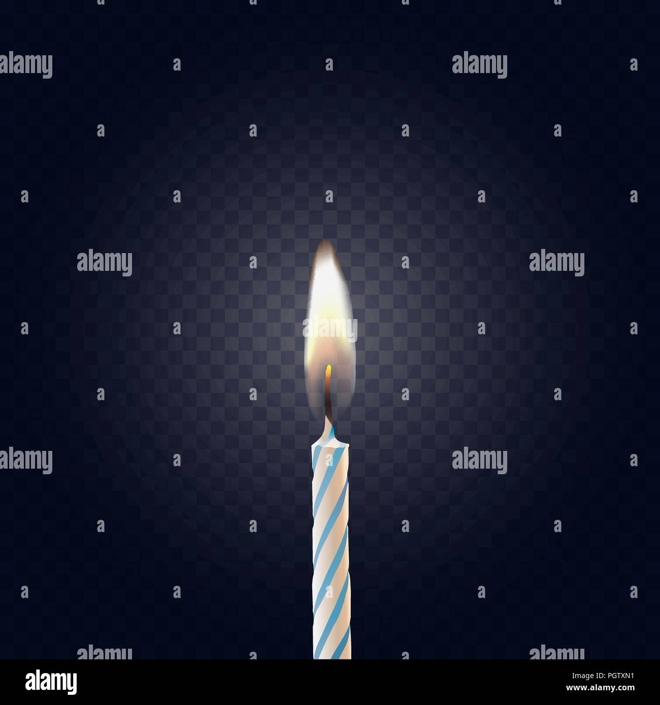 Candle flame, fire. Decoration design element. Vector illustration ...