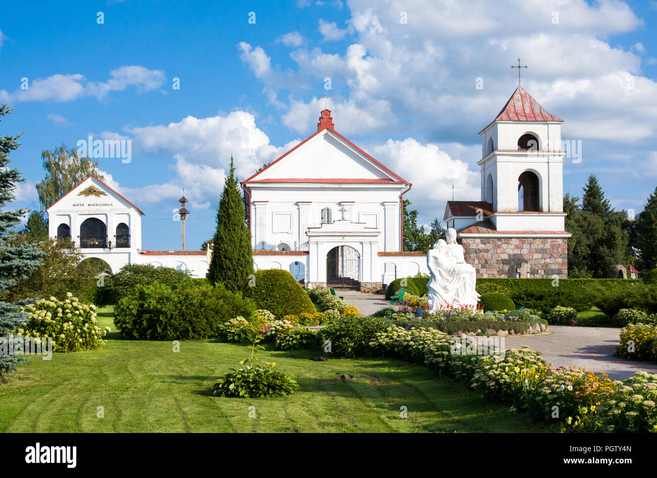 Mosar, Belarus - August 17, 2018: St. Anne's Church in Mosar, Belarus ...