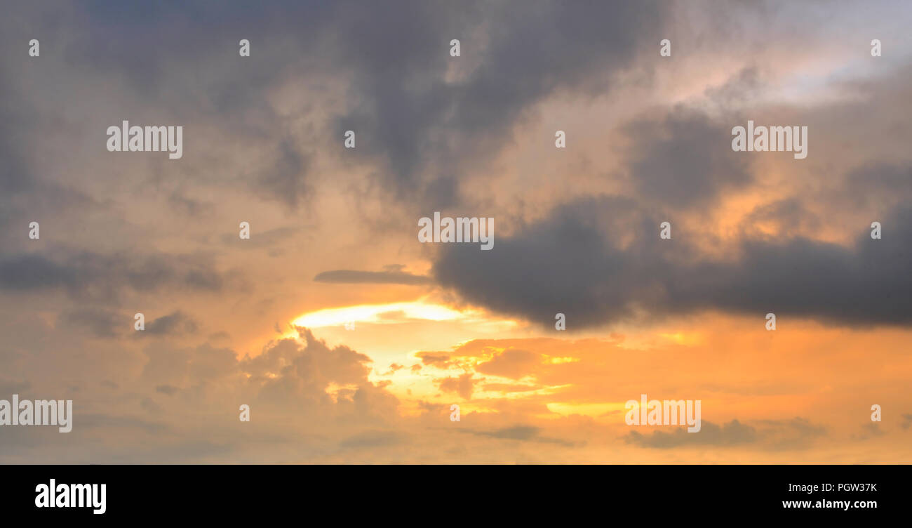Background with the magic of the sky and clouds at dawn, sunrise Stock ...
