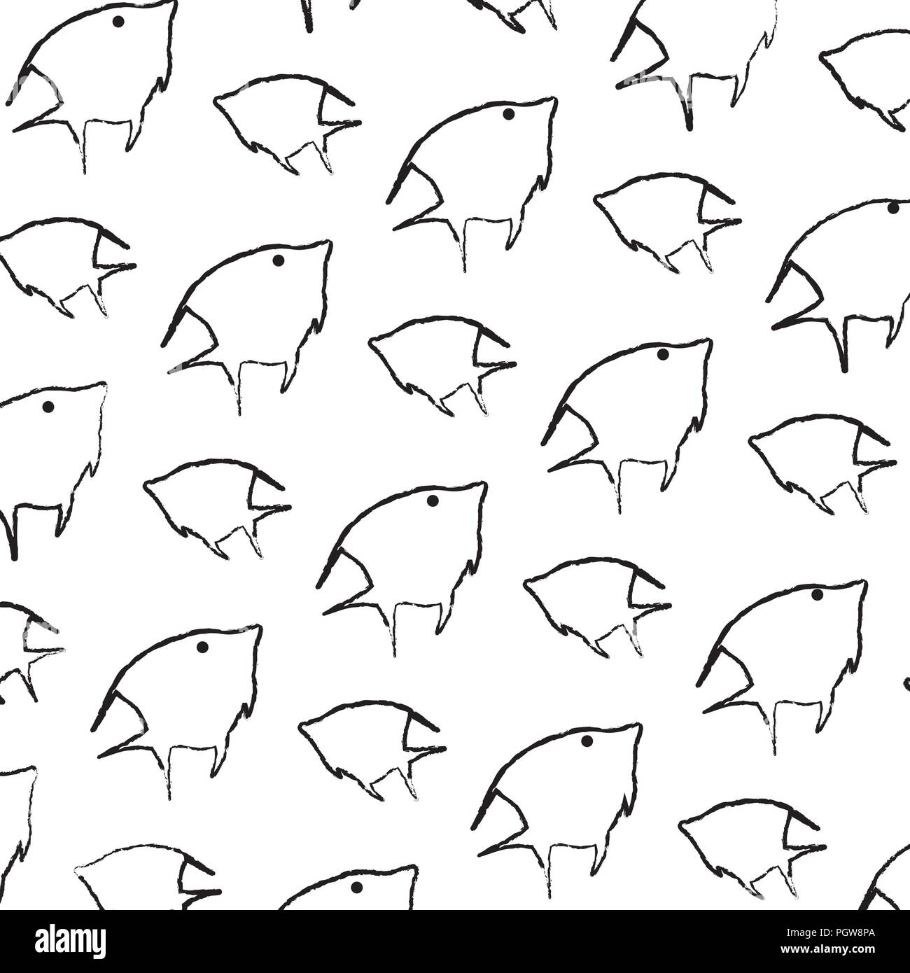 grunge tropical angel fish animal background Stock Vector Image & Art ...