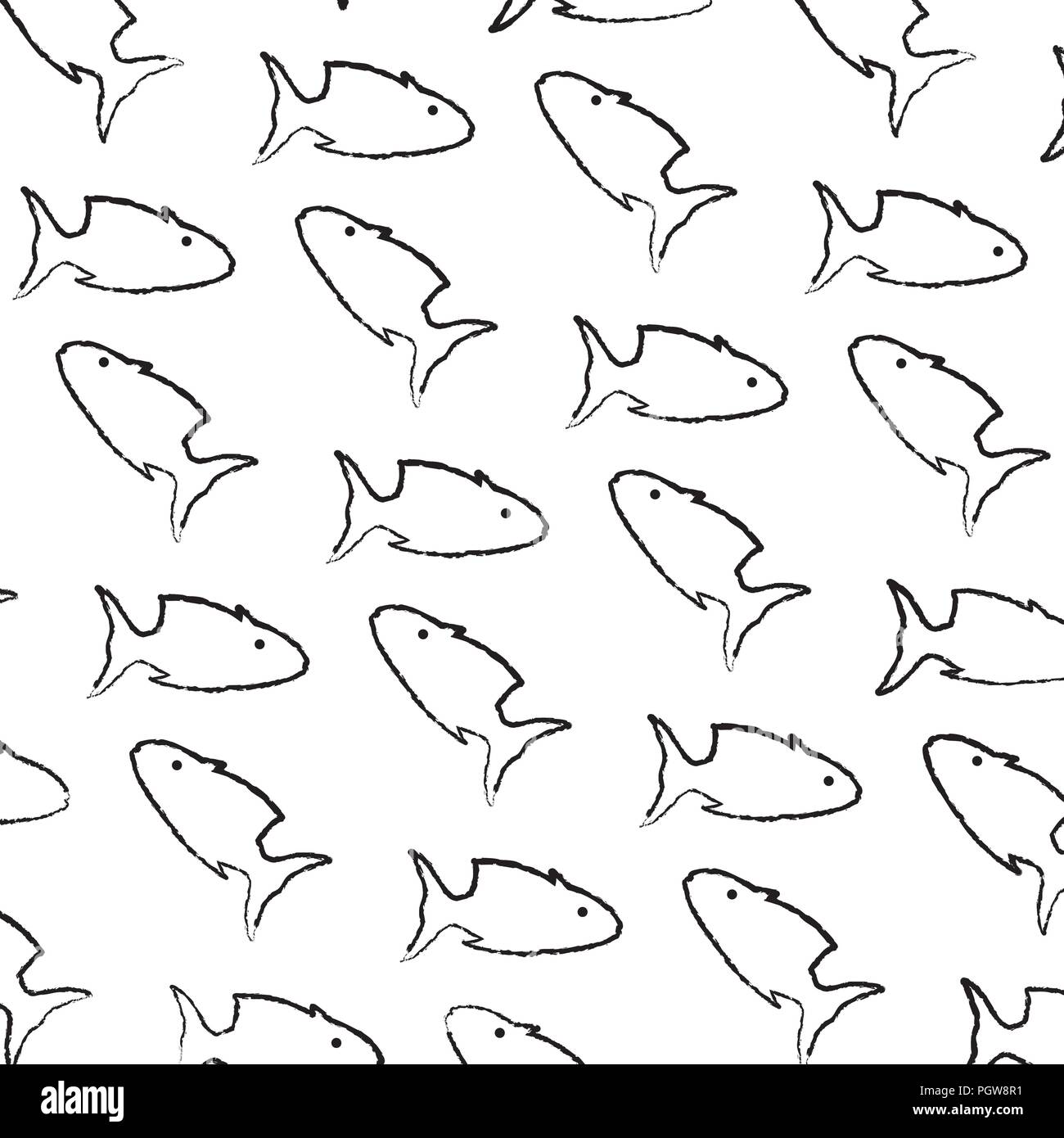 grunge tropical tuna fish animal background Stock Vector Image & Art ...