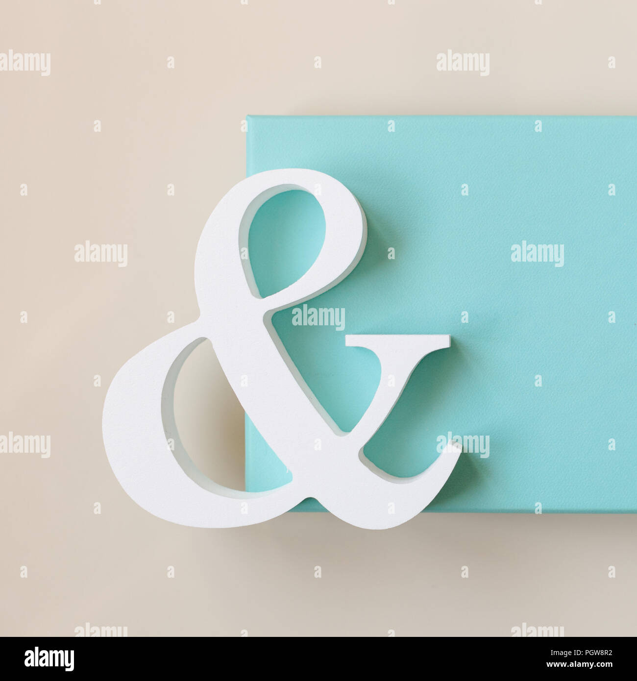 symbol with blue box Stock Photo - Alamy