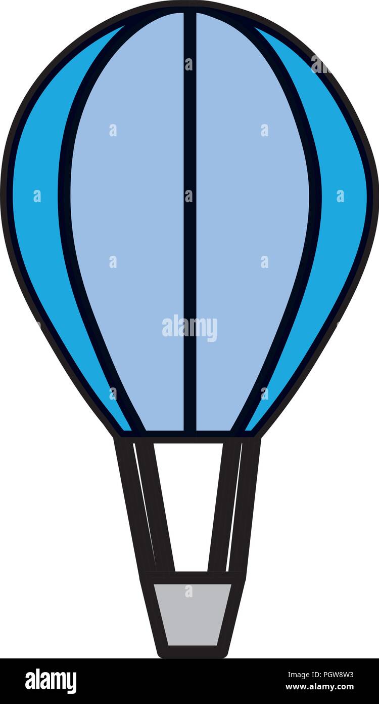 color air balloon transport fly style Stock Vector Image & Art - Alamy