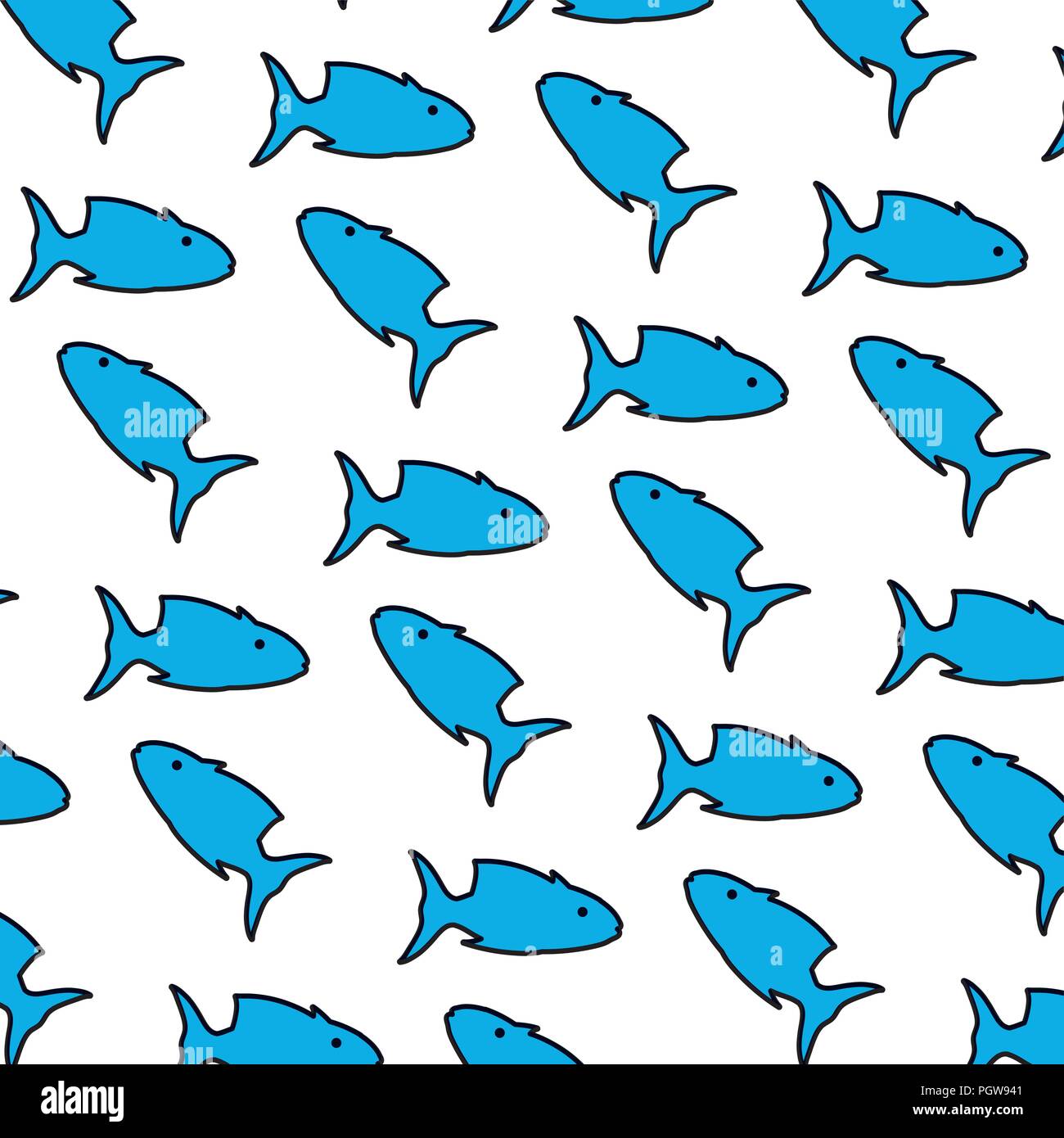 color tropical tuna fish animal background Stock Vector Image & Art - Alamy