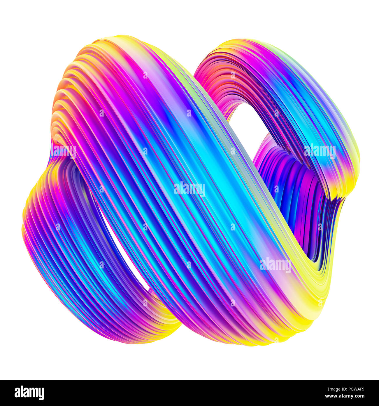 3d twisted fluid design Cut Out Stock Images & Pictures - Alamy