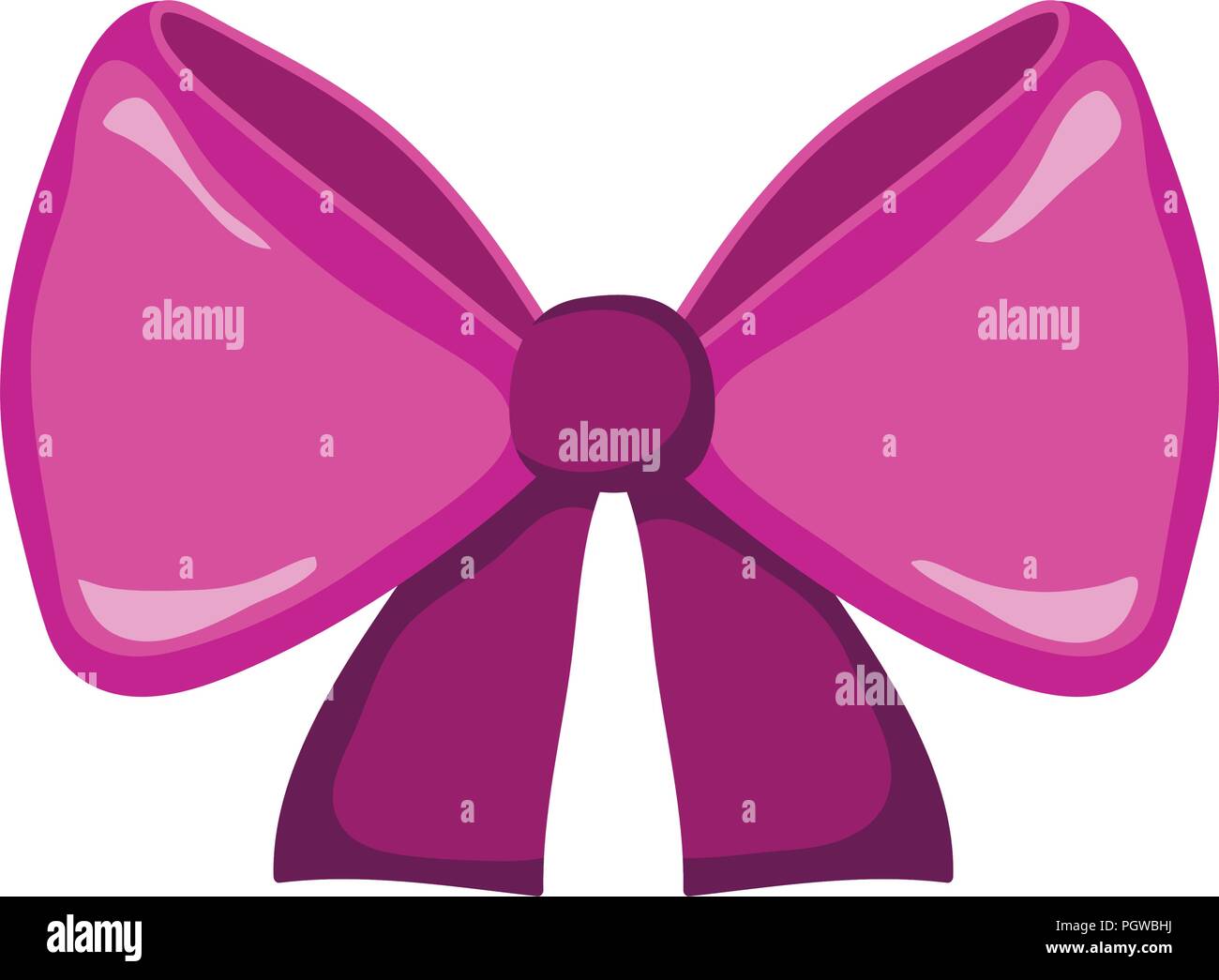 ribbon bow object to decoration event Stock Vector Image & Art - Alamy