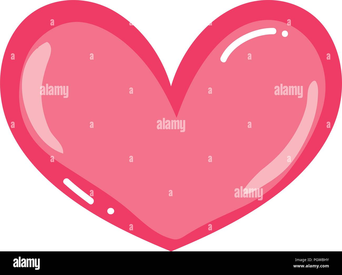 nice heart shape love symbol Stock Vector Image & Art - Alamy