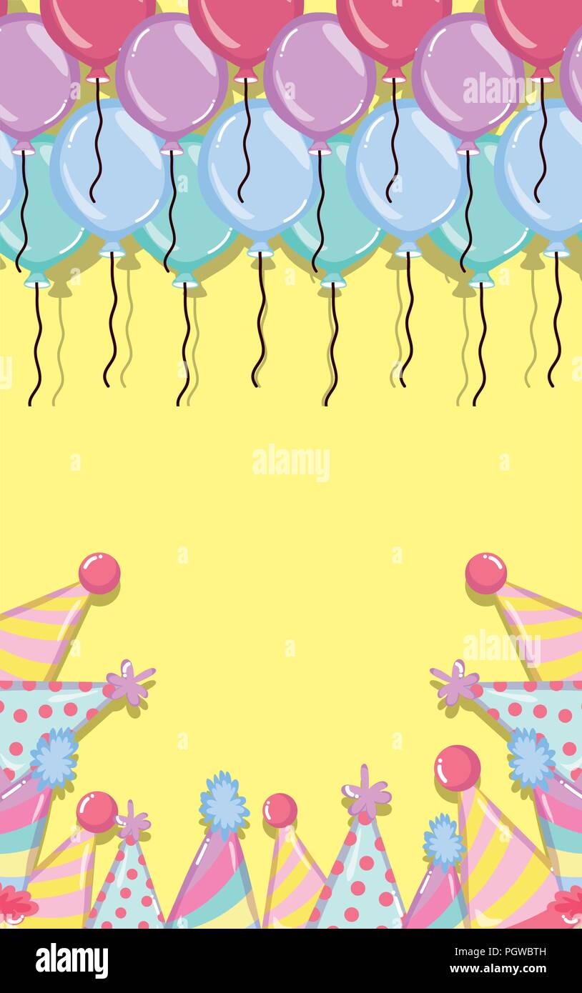 congratuation letter to birthday party celebration Stock Vector Image ...