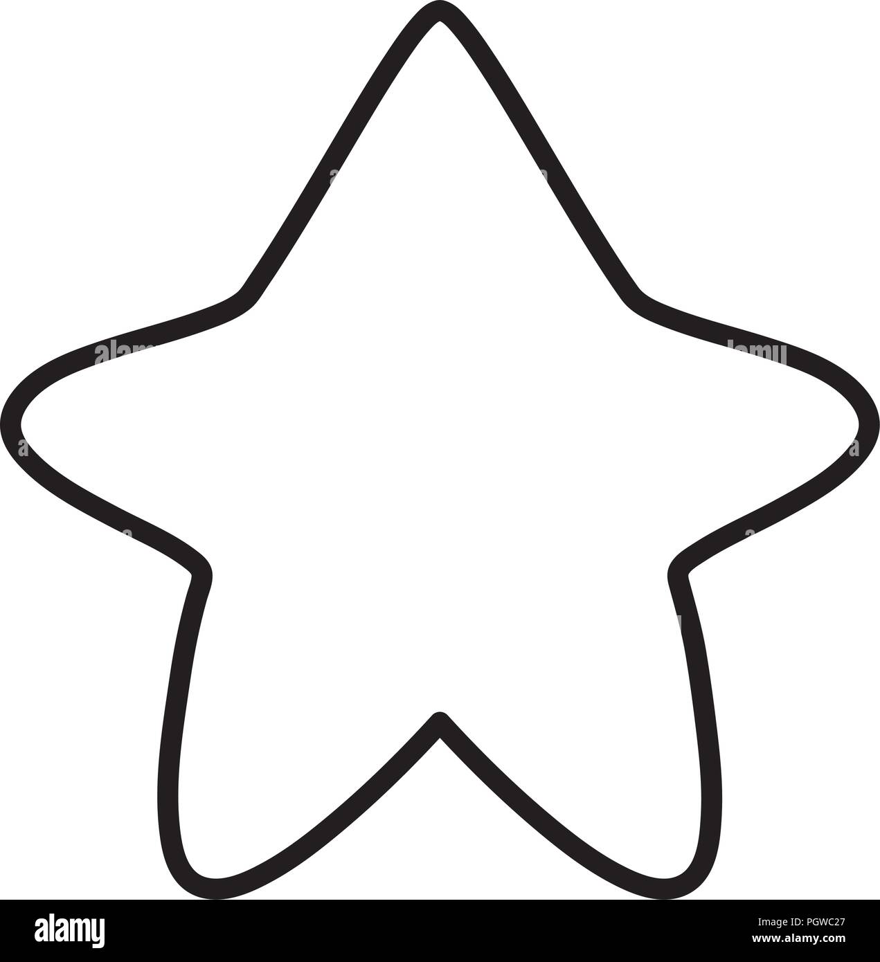 line nice star art shape design Stock Vector Image & Art - Alamy