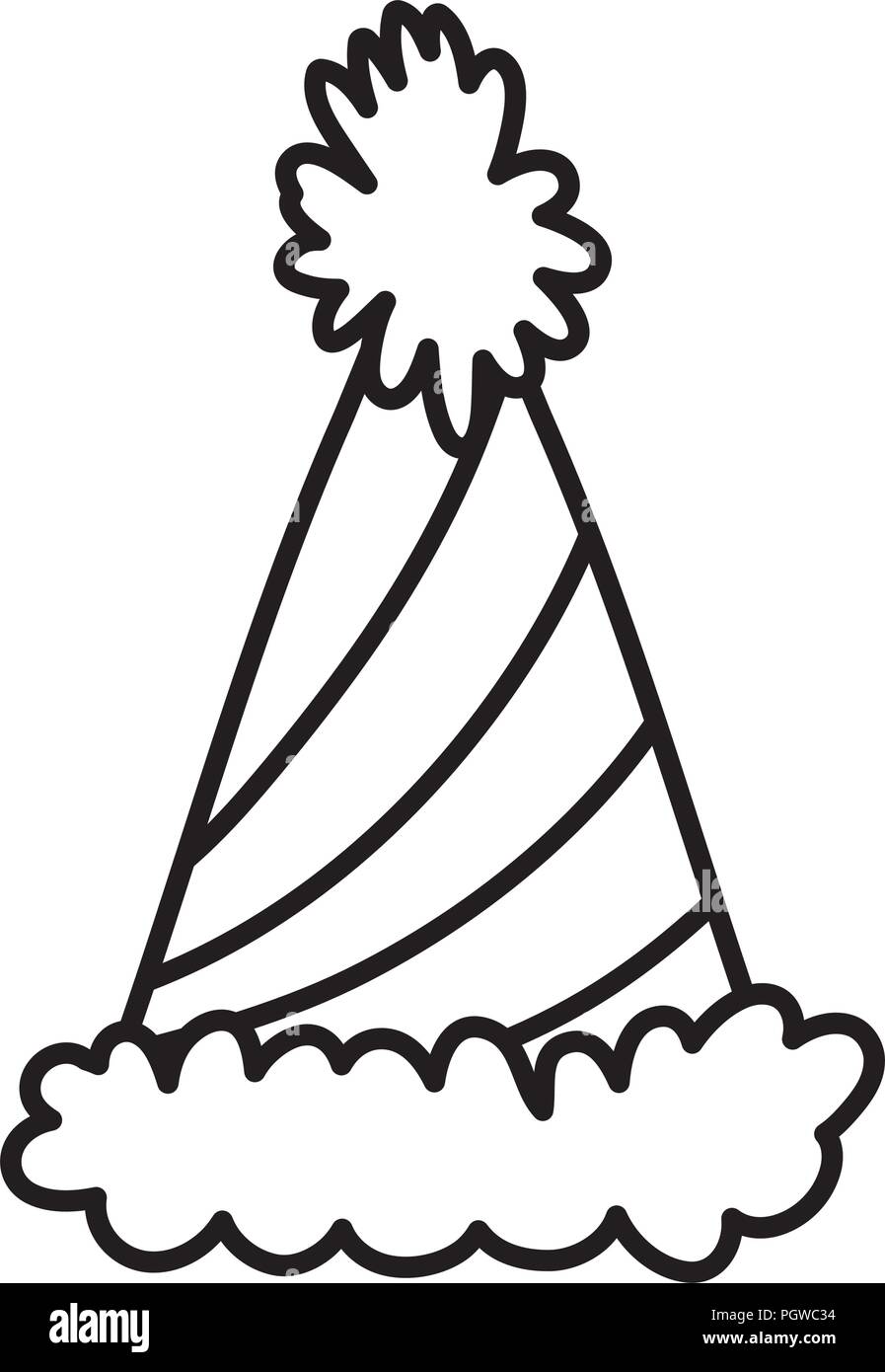 Line party hat funny hi-res stock photography and images - Alamy