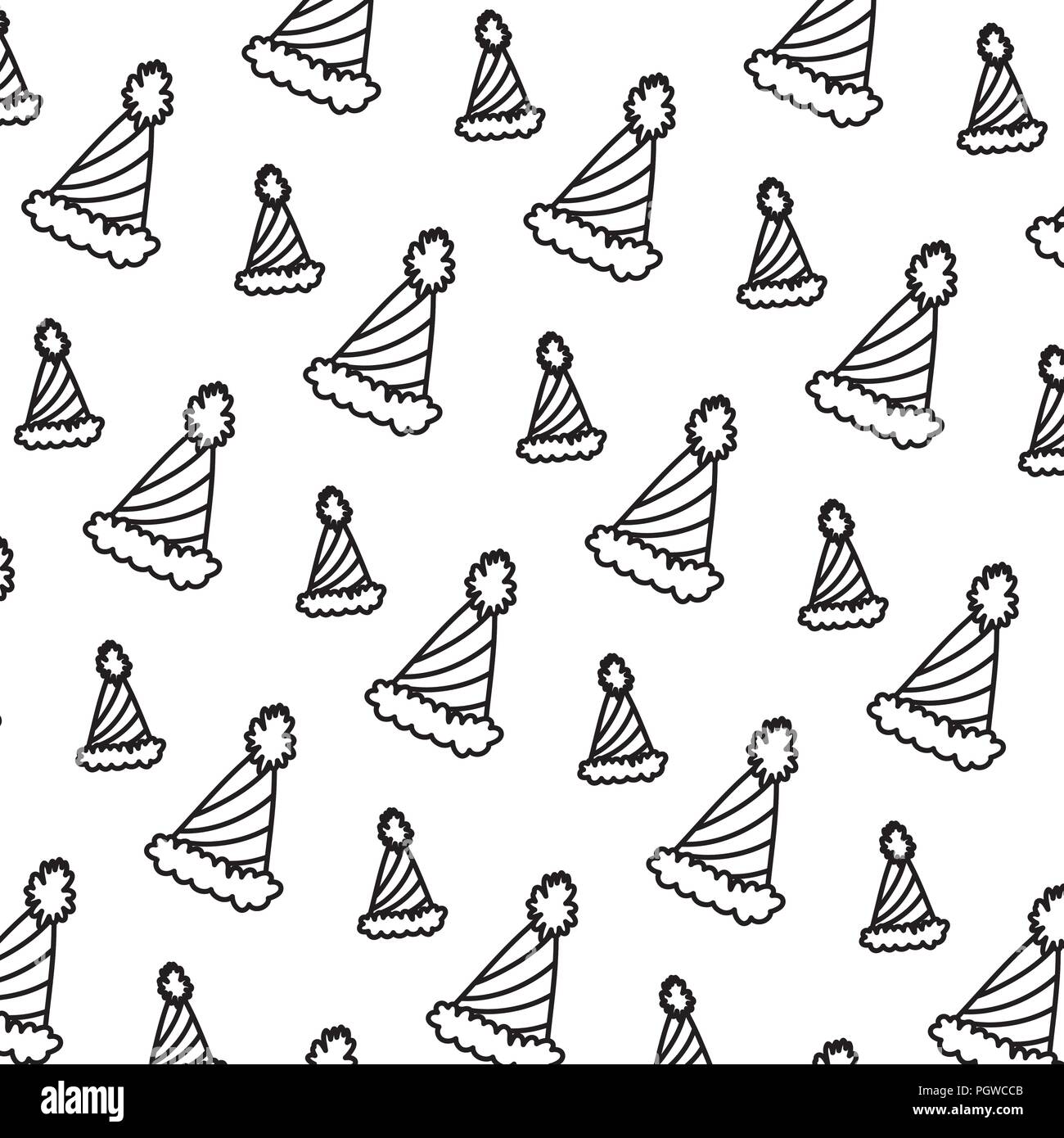 line party hat funny decoration background Stock Vector Image & Art - Alamy