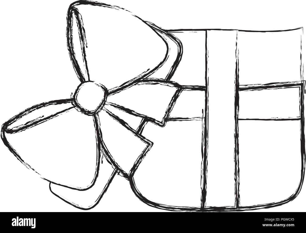 Grunge open present box hi-res stock photography and images - Alamy
